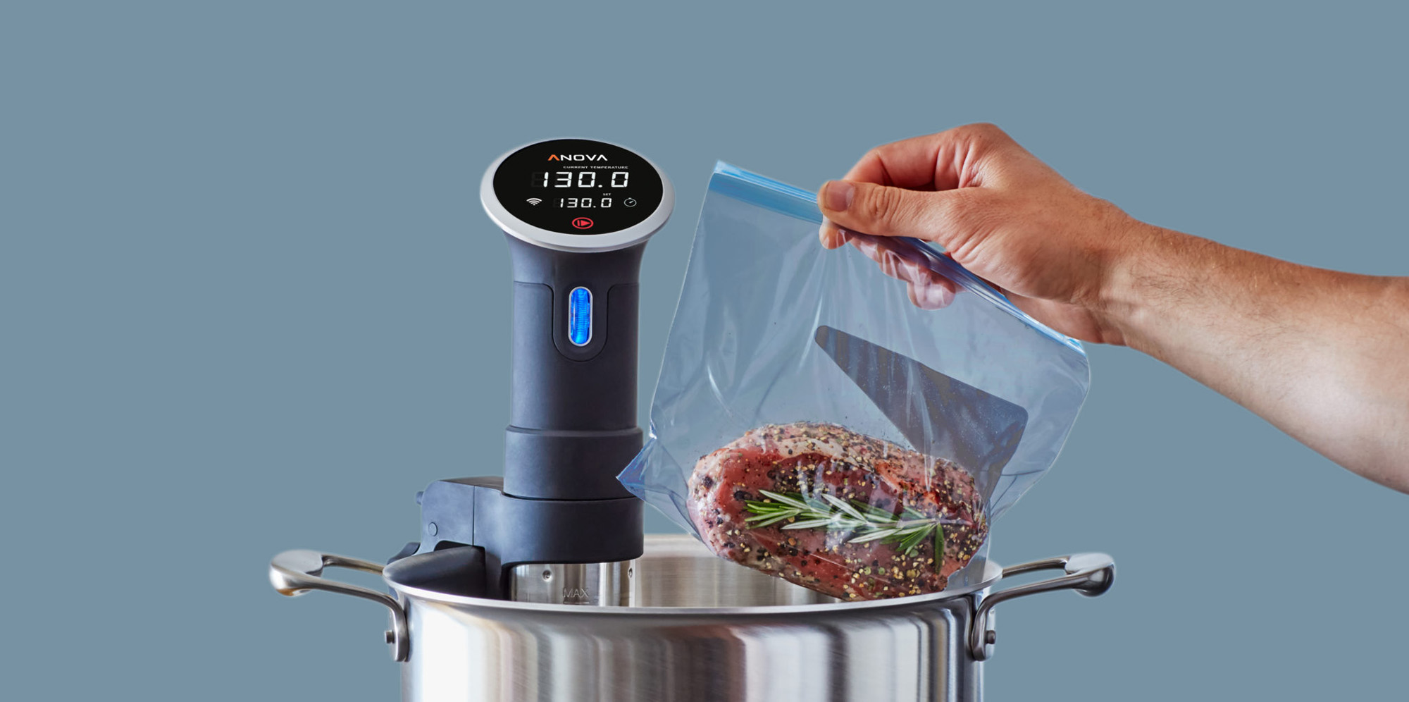 Cook Like a Pro with this At-Home Bluetooth Sous Vide Precision Cooker