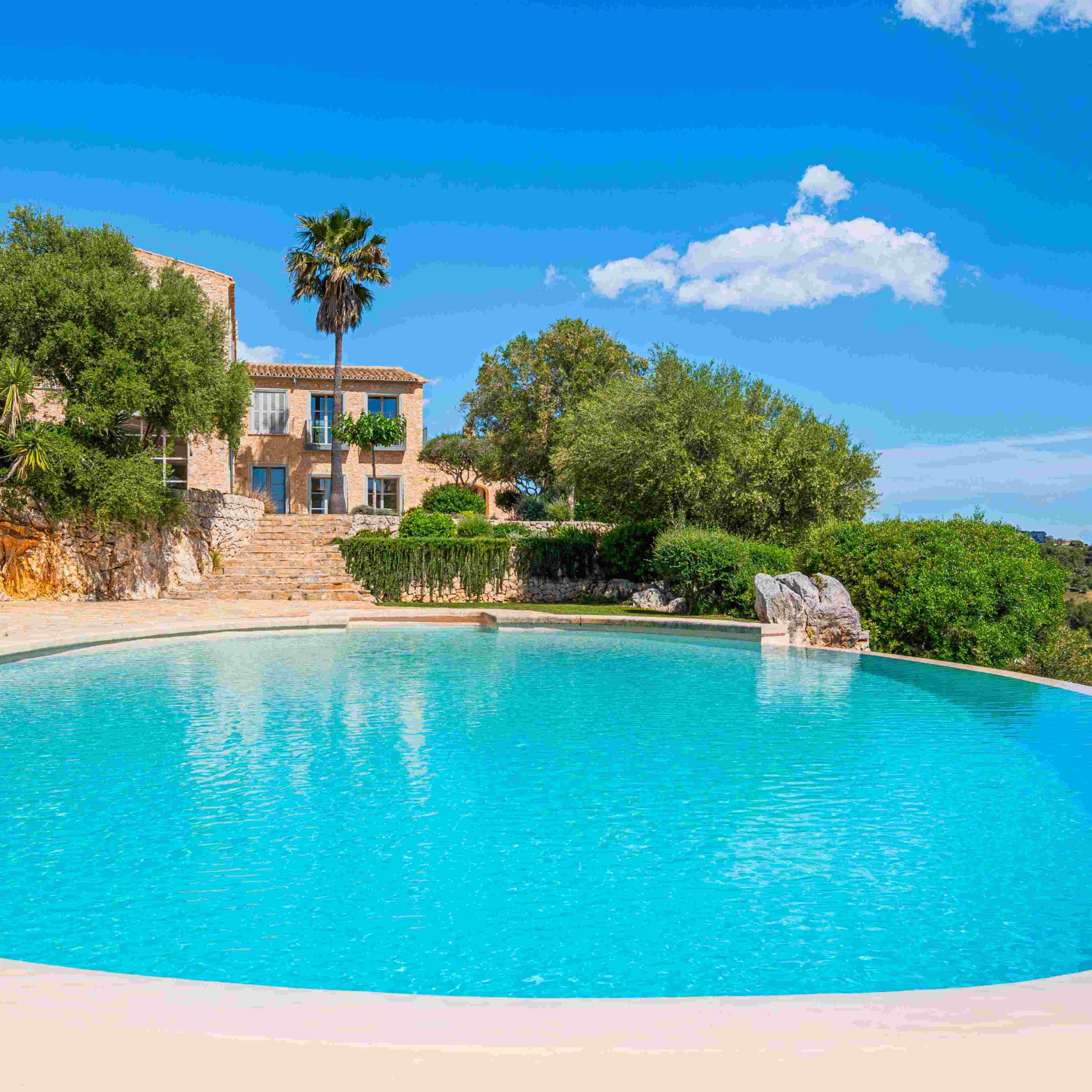A Mallorca Hilltop Estate Offers Panoramic Views Across the ...