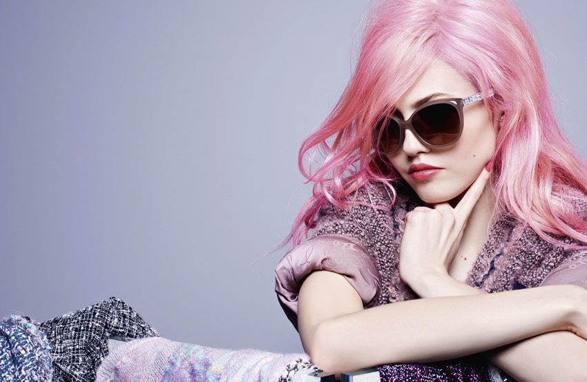 Charlotte Free Poses for Chanel Eyewear Campaign in Her Signature Pink ...