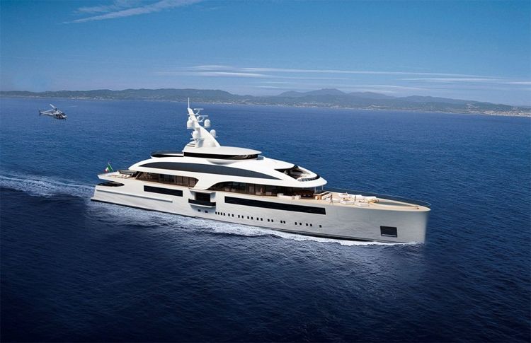 90 Meter Superyacht Takes to the Clouds
