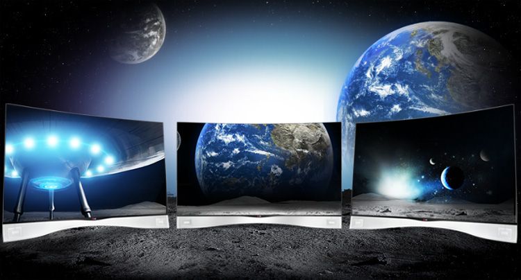 Curved LG OLED Television